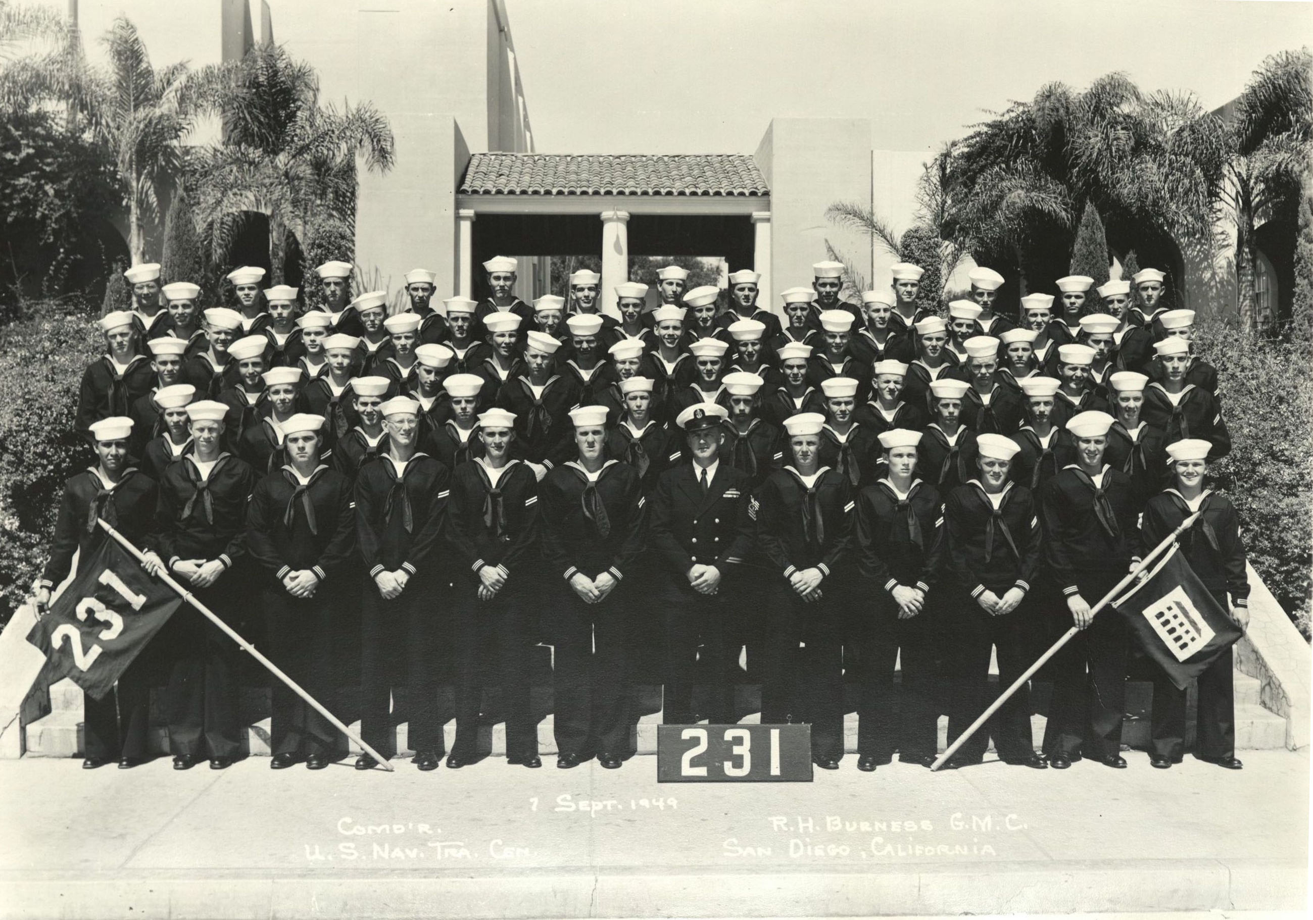 San Diego, CA Naval Training Center - 1949, NTS San Diego,Company 231 ...