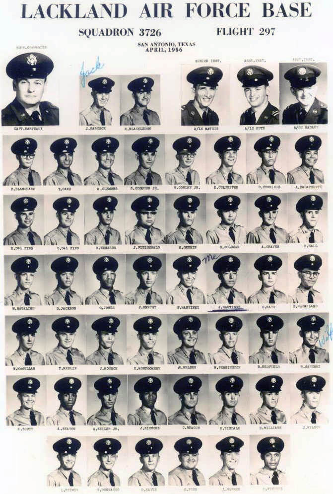 1950-59 Lackland AFB, TX - 1956,Lackland AFB,Squadron 3726,Flight 297 ...