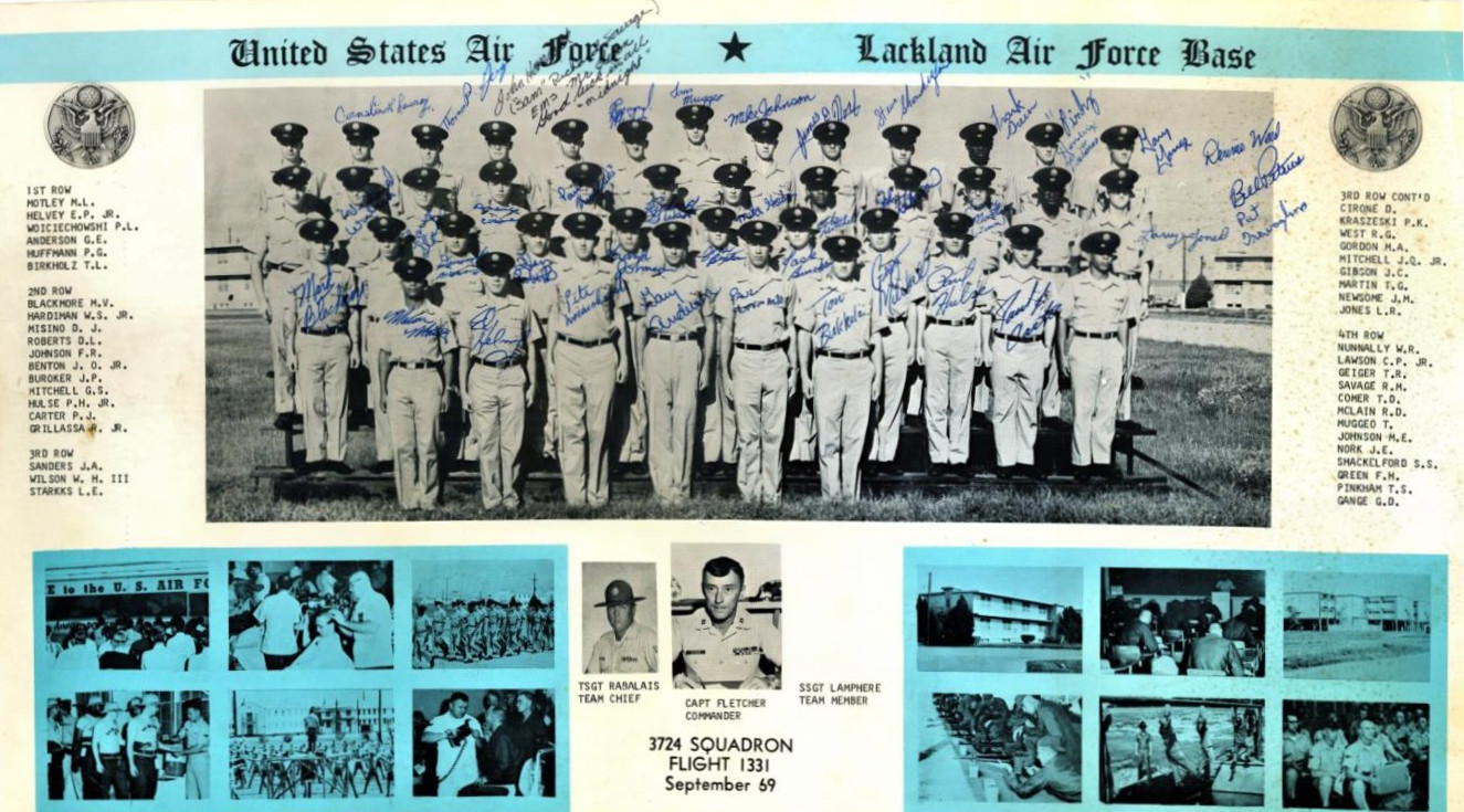 1960-69 Lackland AFB, TX - 1969,Lackland AFB,Squadron 3724,Flight 1331 ...