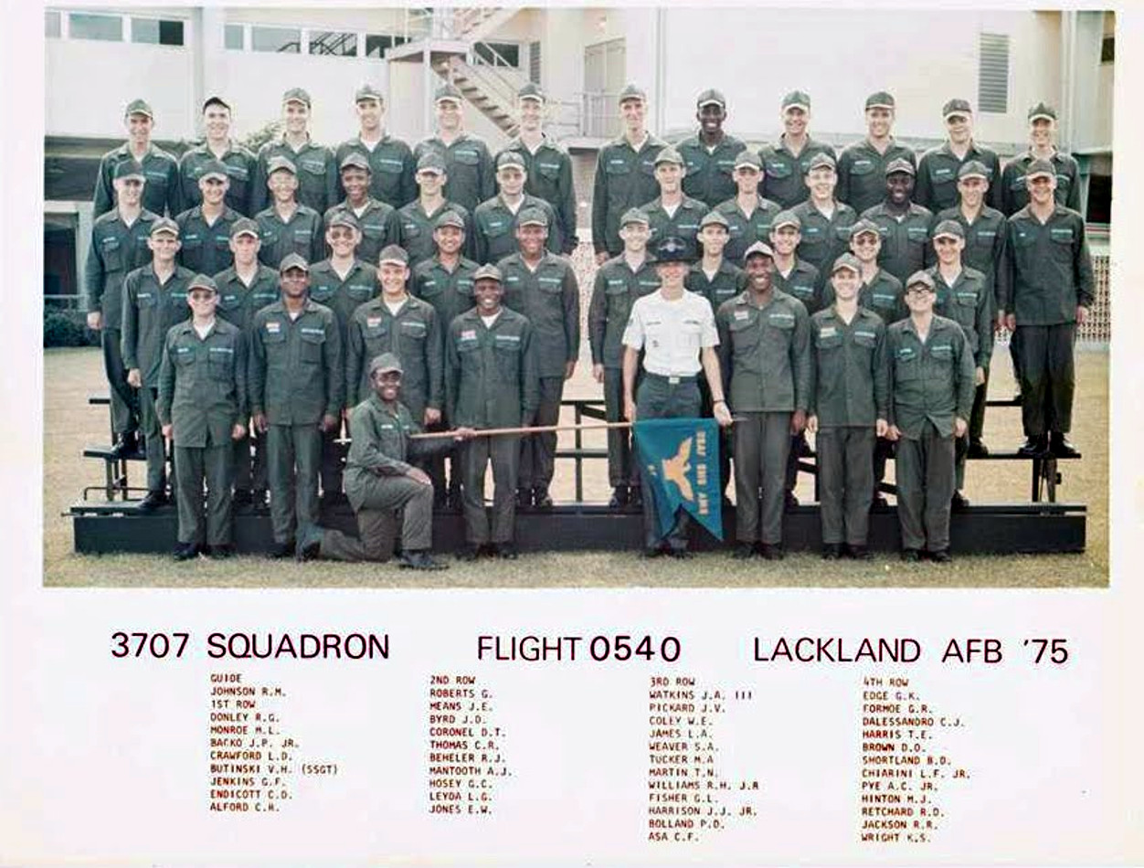 1970-79 Lackland AFB, TX - 1975,Lackland AFB,Squadron 3707,Flight 540 ...