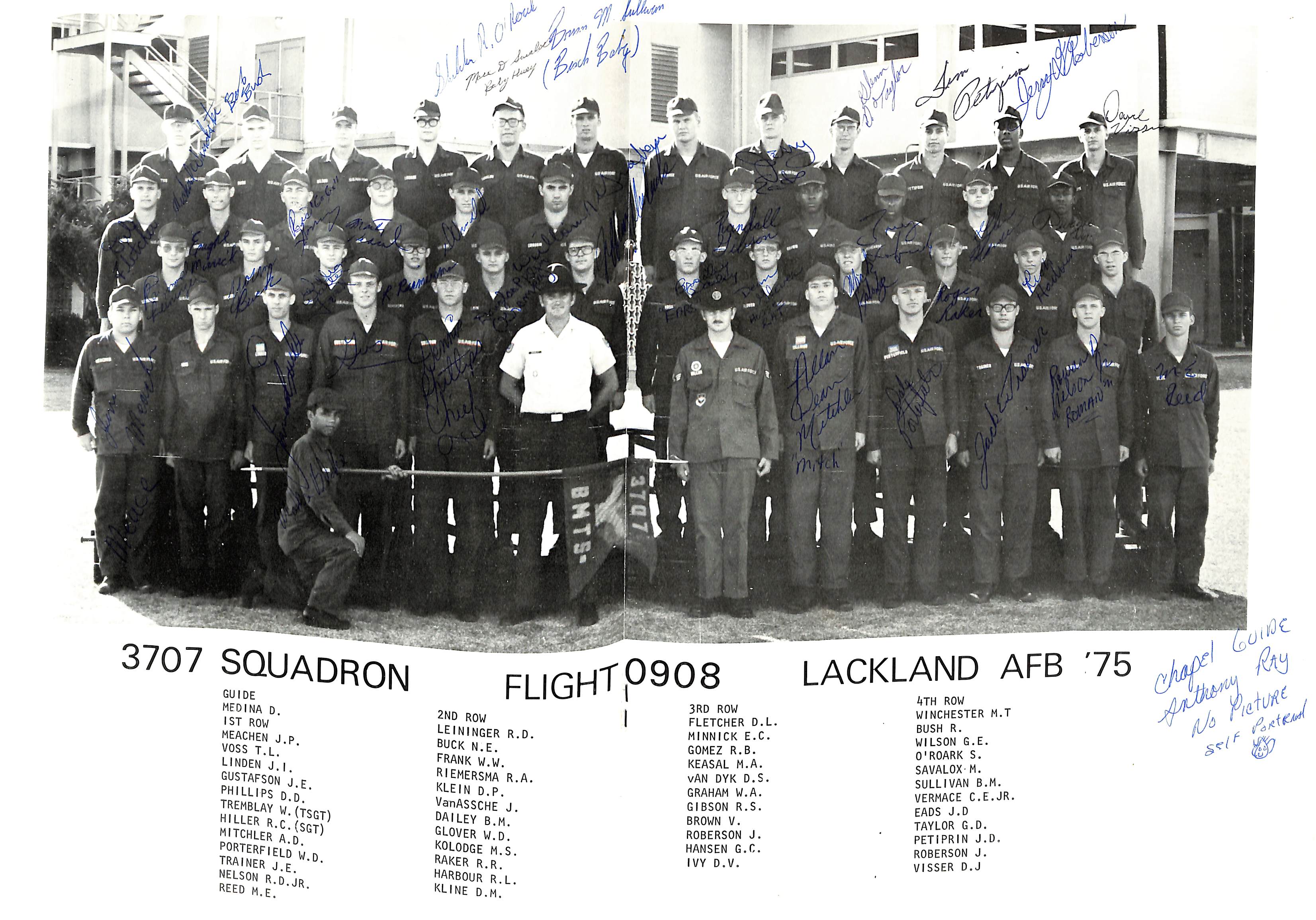 1970-79 Lackland AFB, TX - 1975, Lackland AFB, Squadron 3707, Flight ...