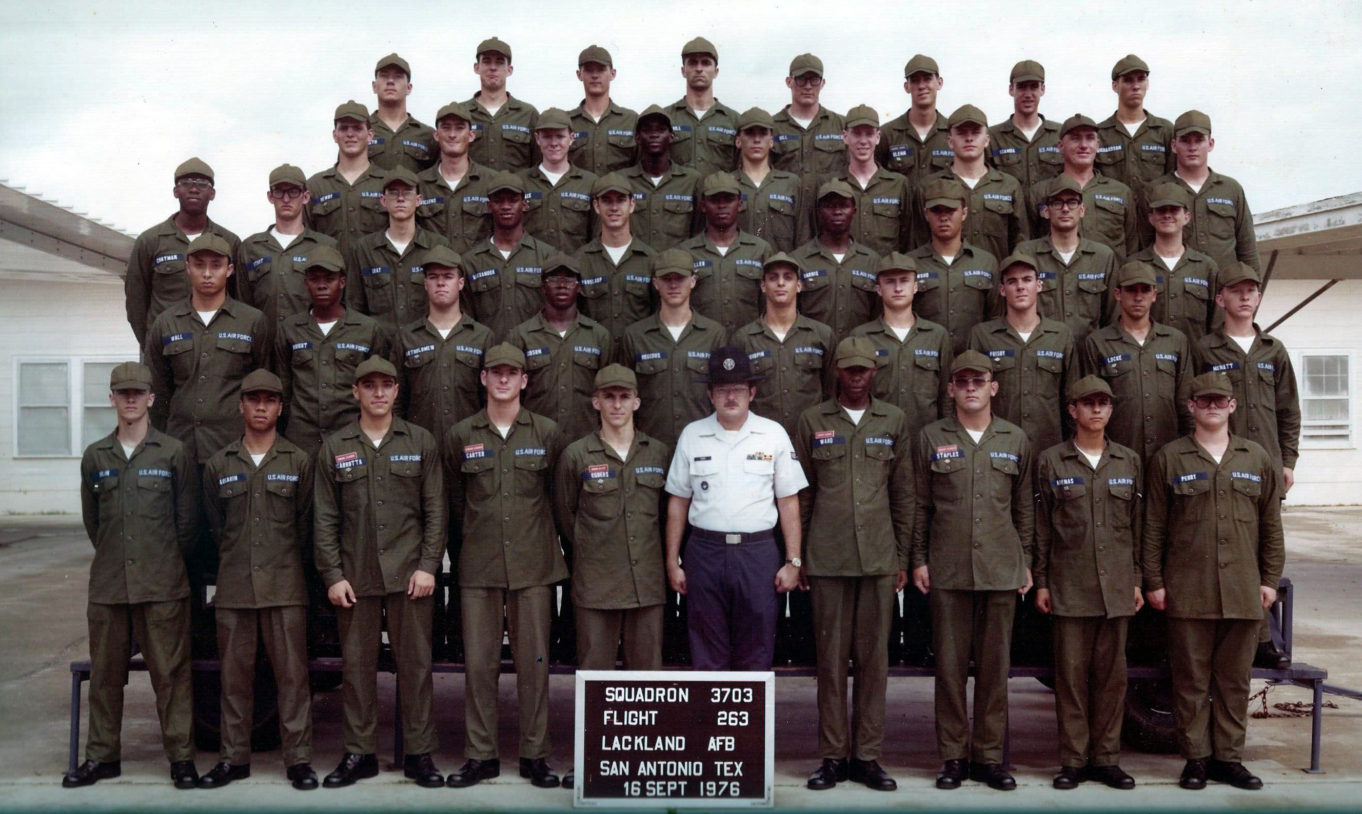 1970-79 Lackland AFB, TX - 1976,Lackland AFB,Squadron 3703,Flight 263 ...