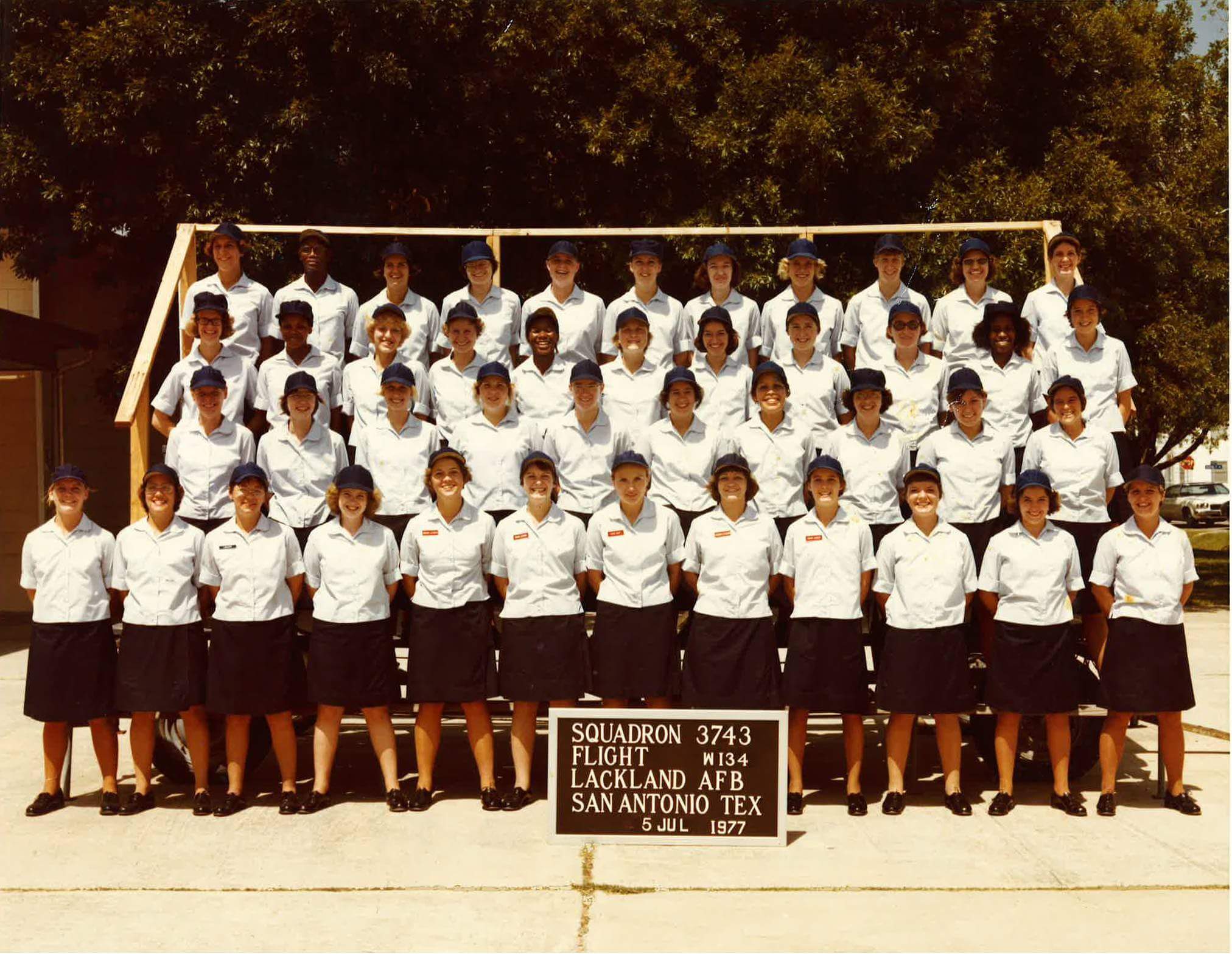 1970-79 Lackland AFB, TX - 1977,Lackland AFB,Squadron 3743,Flight W134 ...