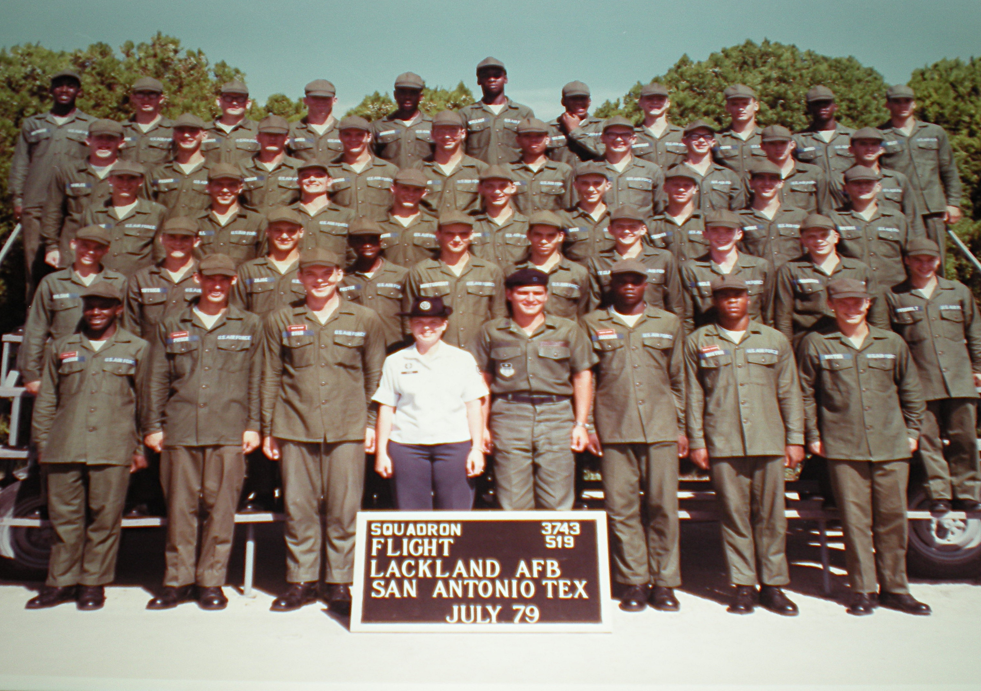1970-79 Lackland AFB, TX - 1979,Lackland AFB,Squadron 3743,Flight 519 ...