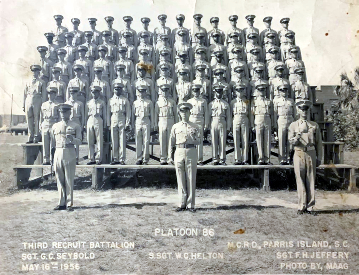 1948-59 MCRD Parris Island - 1956, MCRD Parris Island, Platoon 86 - The ...