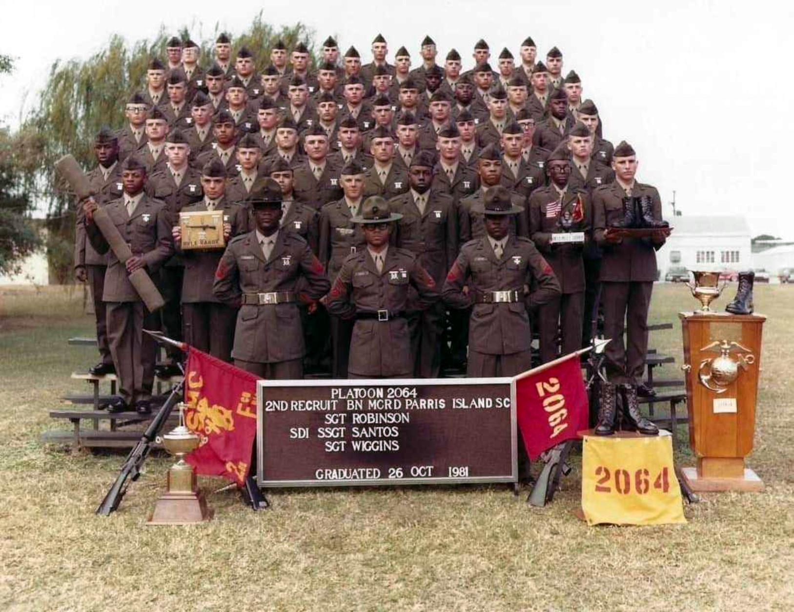 1980-89 MCRD Parris Island - 1981, MCRD Parris Island Platoon 2064 ...
