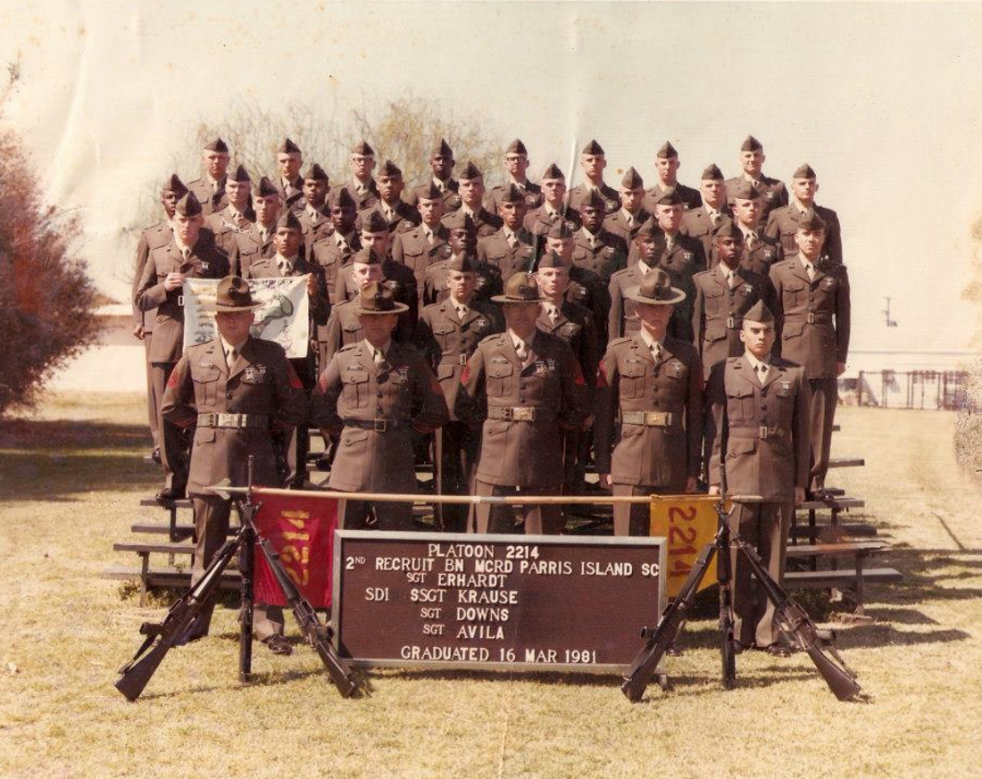1980-89 MCRD Parris Island - 1981,MCRD Parris Island,Platoon 2214 - The ...