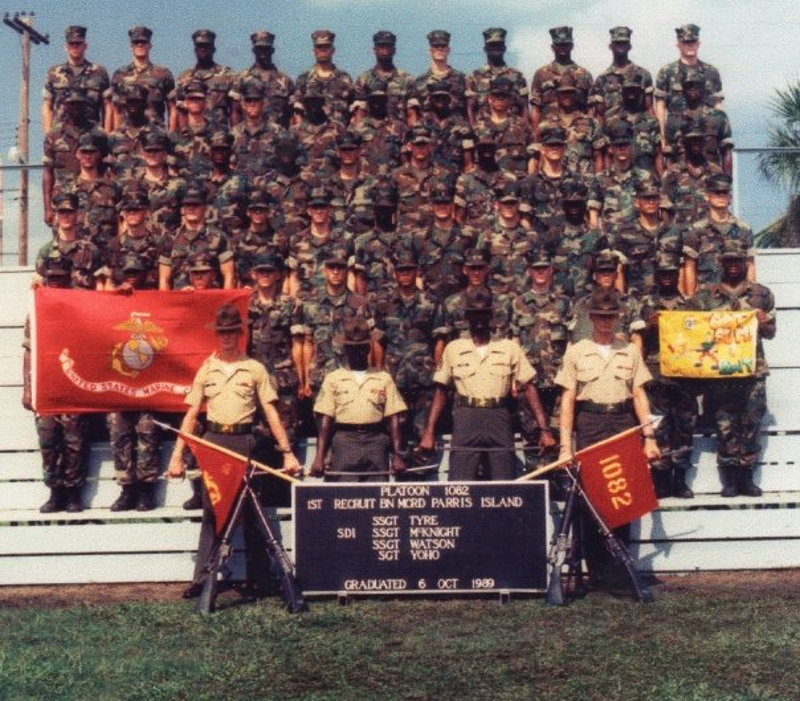 1980-89 MCRD Parris Island - 1989,MCRD Parris Island,Platoon 1082 - The ...