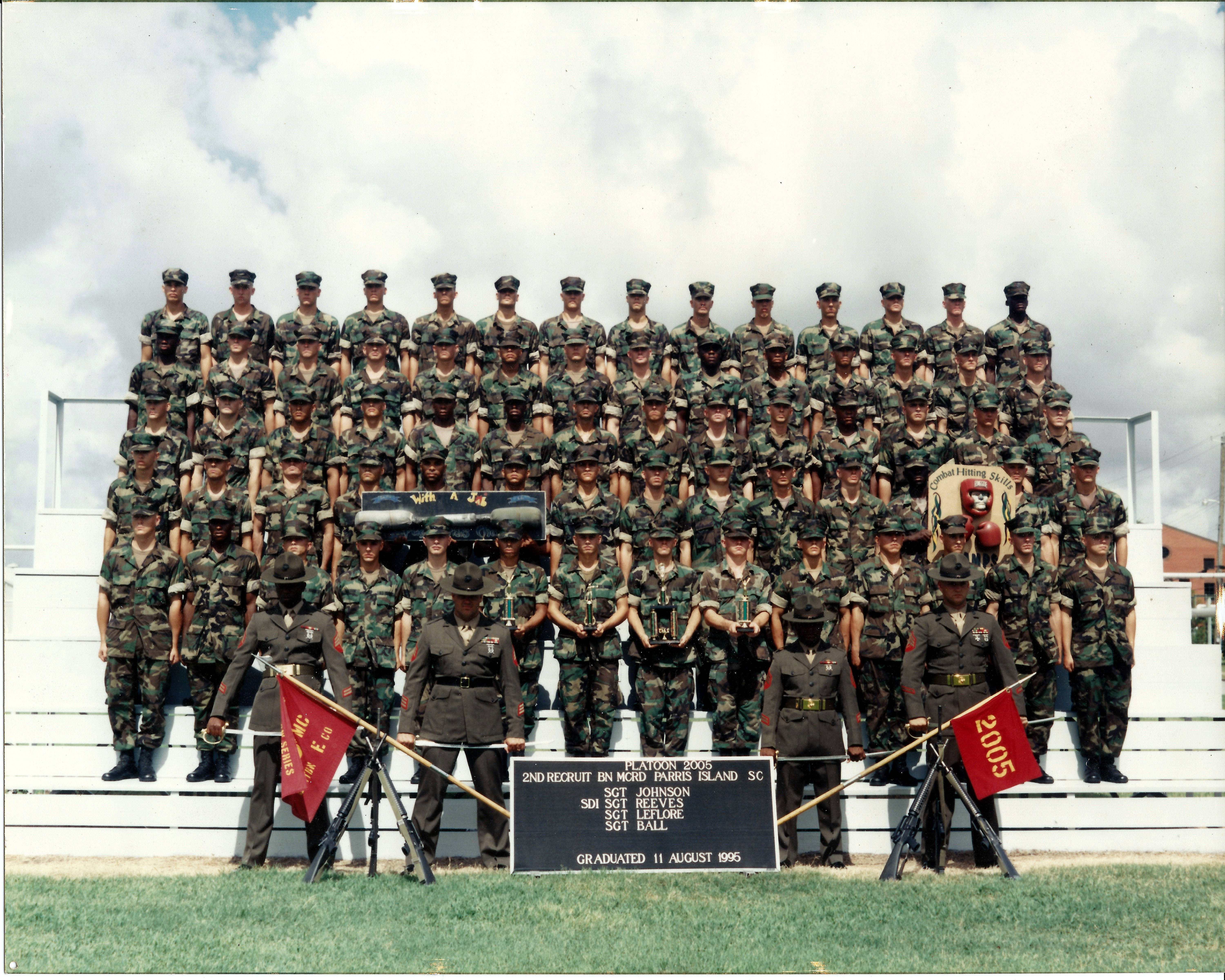 1990-99 MCRD Parris Island - 1995,MCRD Parris Island,Platoon 2005 - The ...