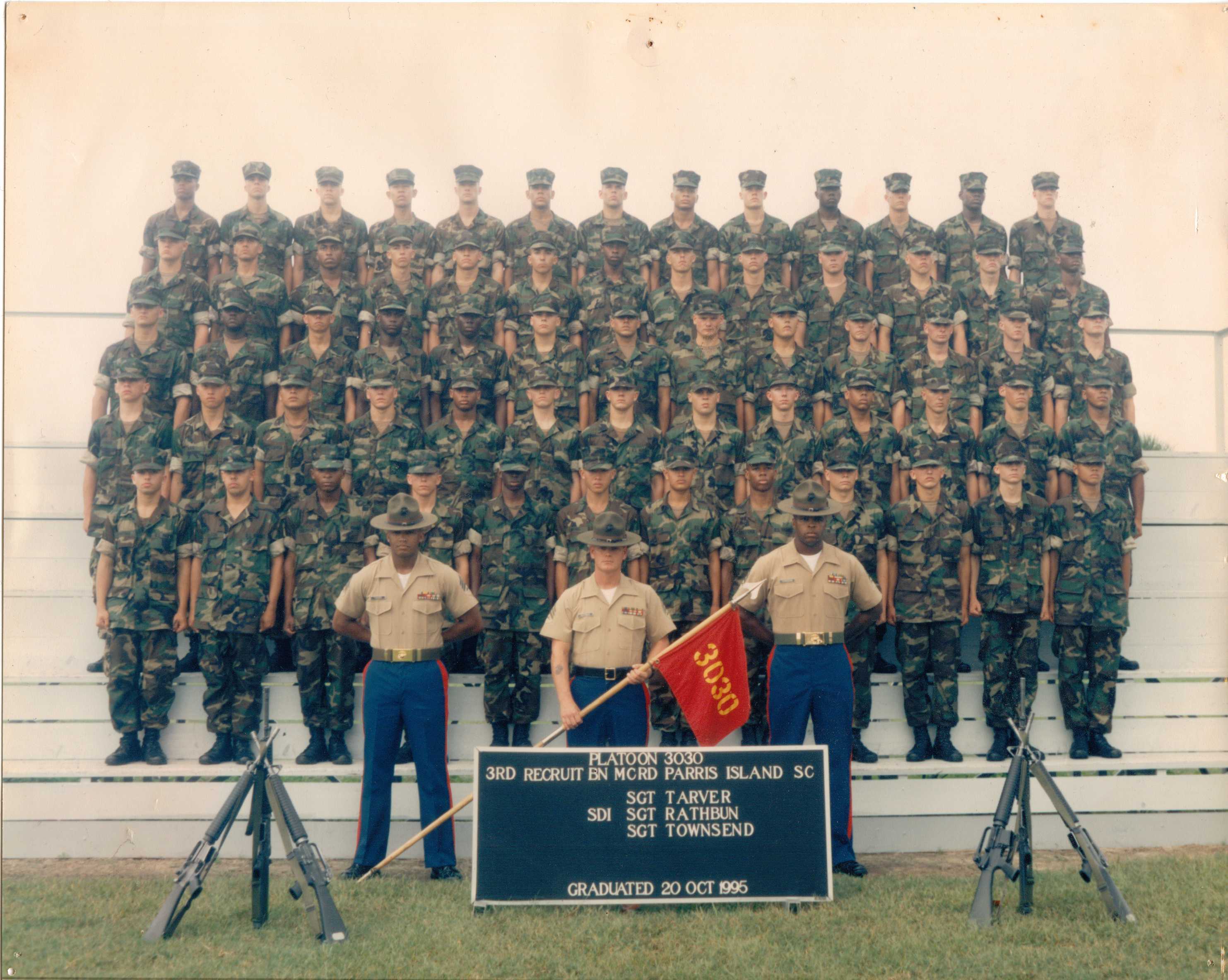 1990-99 MCRD Parris Island - 1995,MCRD Parris Island,Platoon 3030 - The ...