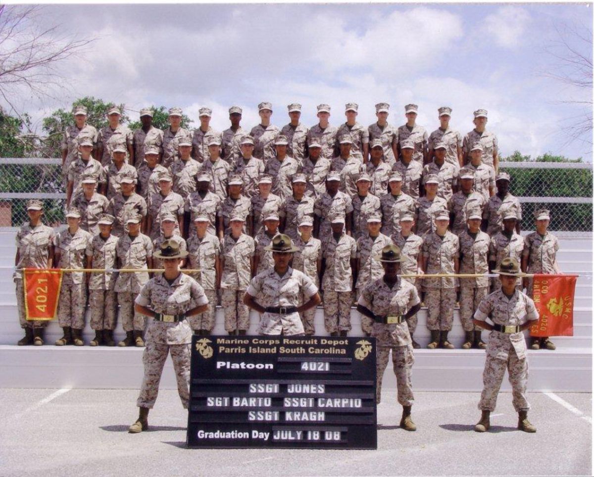 2000-09 MCRD Parris Island - 2008,MCRD Parris Island,Platoon 4021 - The ...